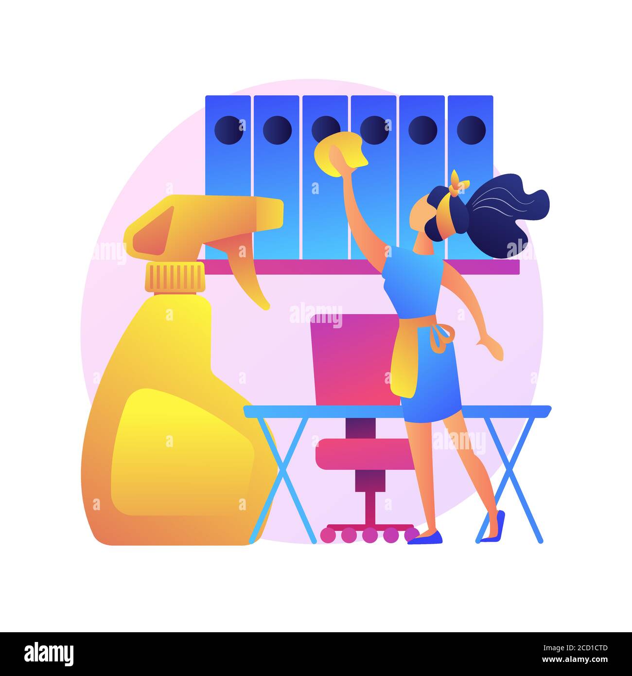 Commercial cleaning abstract concept vector illustration Stock Vector ...