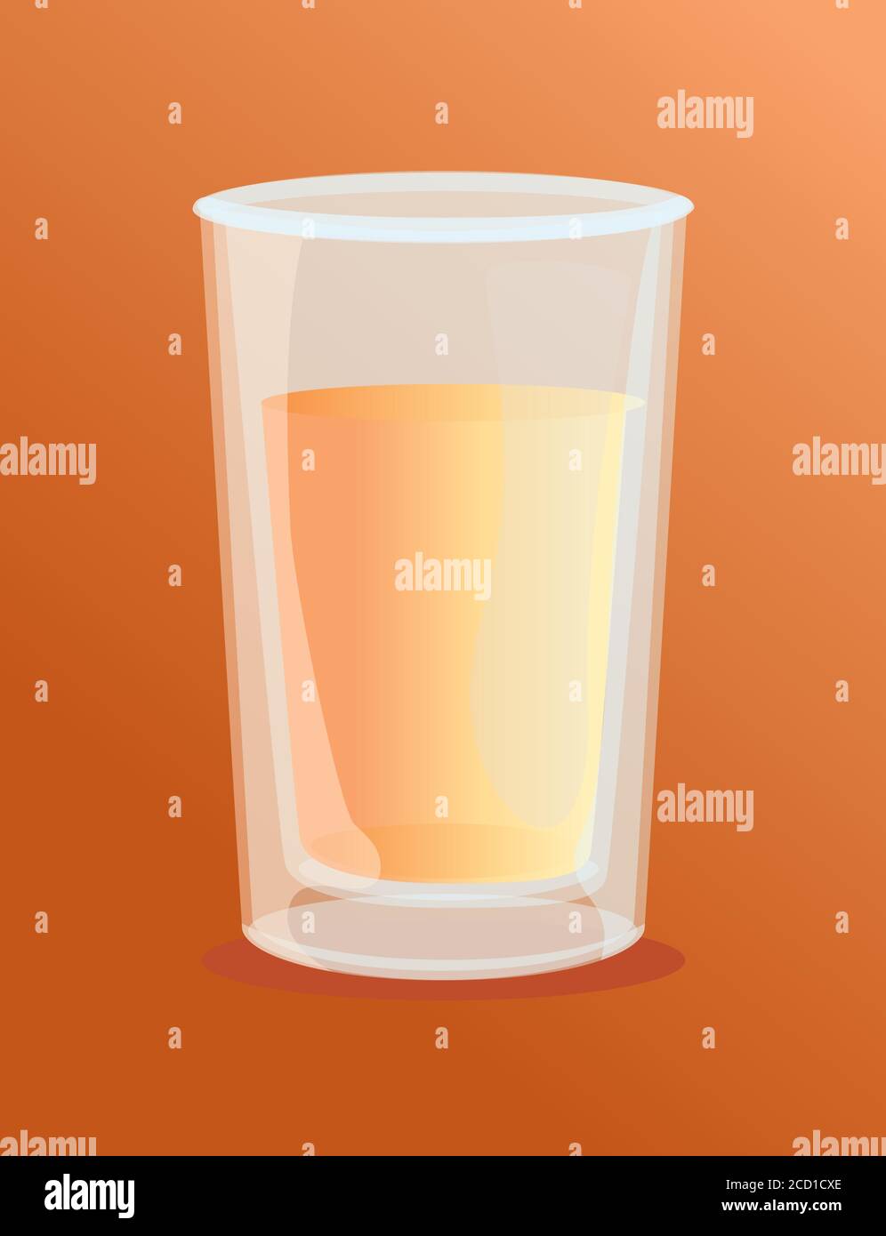 mockup, transparent glass, transparent empty pint glass Stock Vector ...
