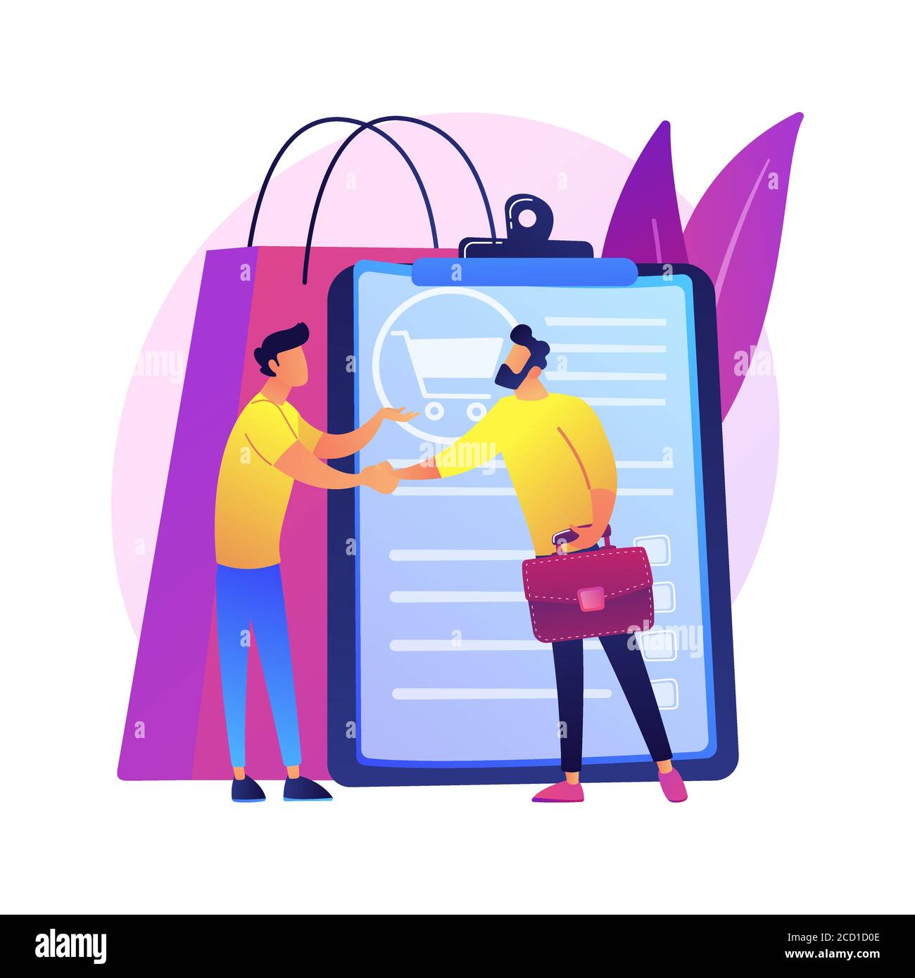 Sales representative abstract concept vector illustration Stock Vector ...