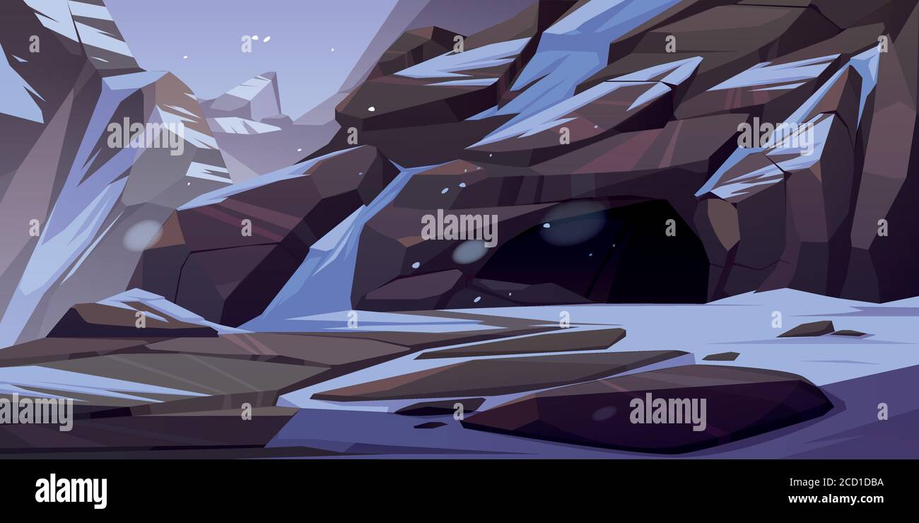 Hole in snow around Stock Vector Images - Alamy