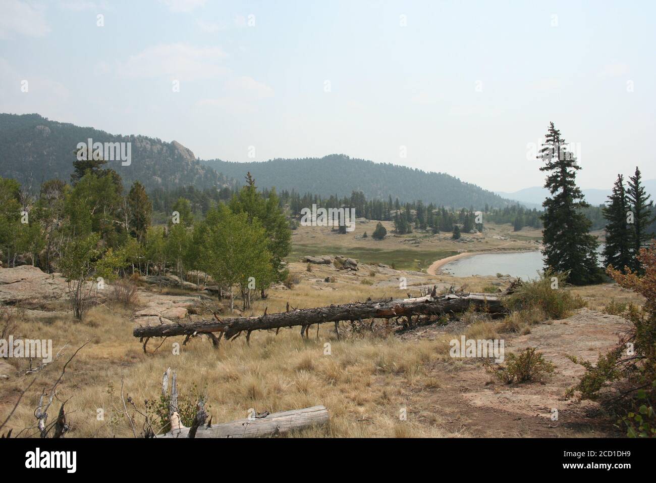Coyote Ridge nature trail at Eleven Mile State Park curving around ...