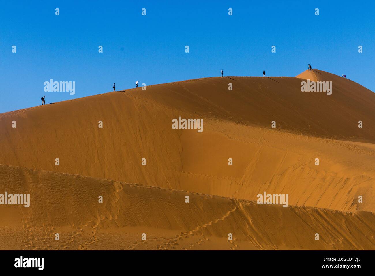 Red dunes of Sossusvlei, Namibia, which are part of the Namib Sand Sea ...