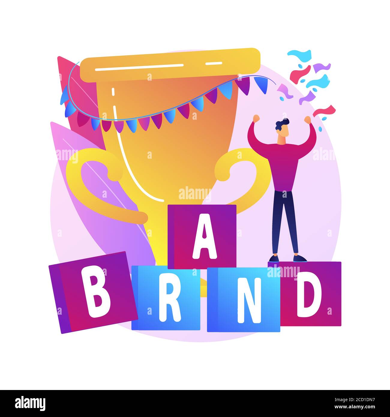 Crowdsourcing competition concept illustration Stock Vector Images - Alamy