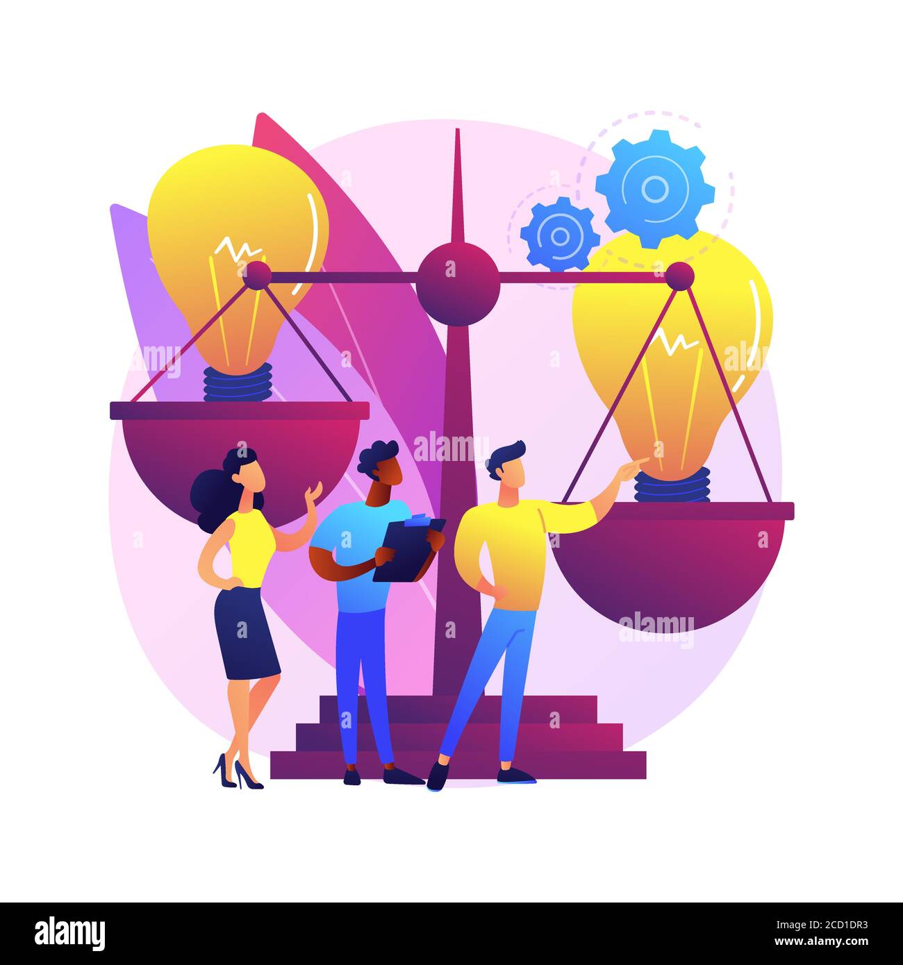 Brainstorming abstract concept vector illustration Stock Vector Image ...