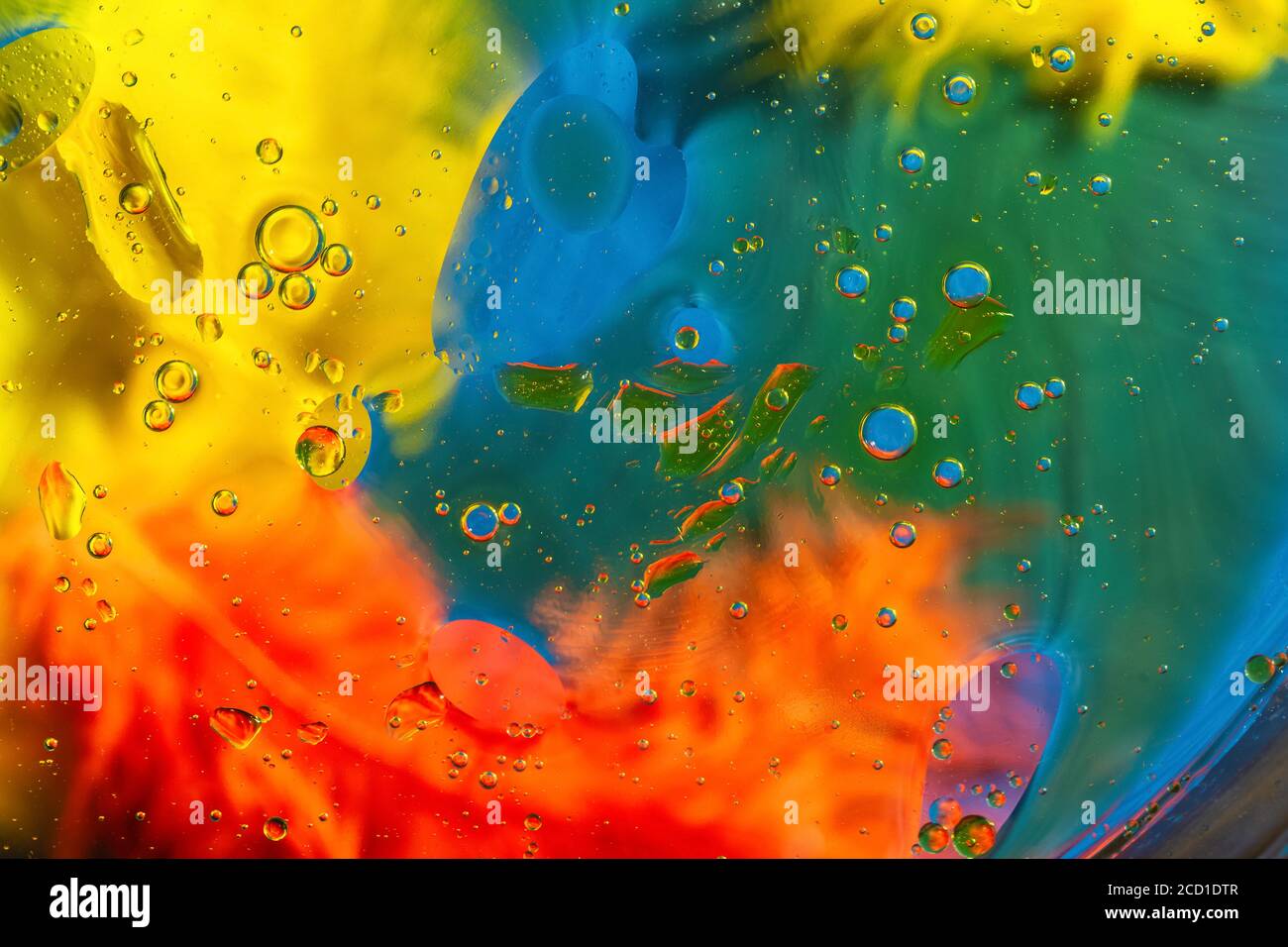 Abstract colorful Background Oil in Water with colorful gradient colors ...