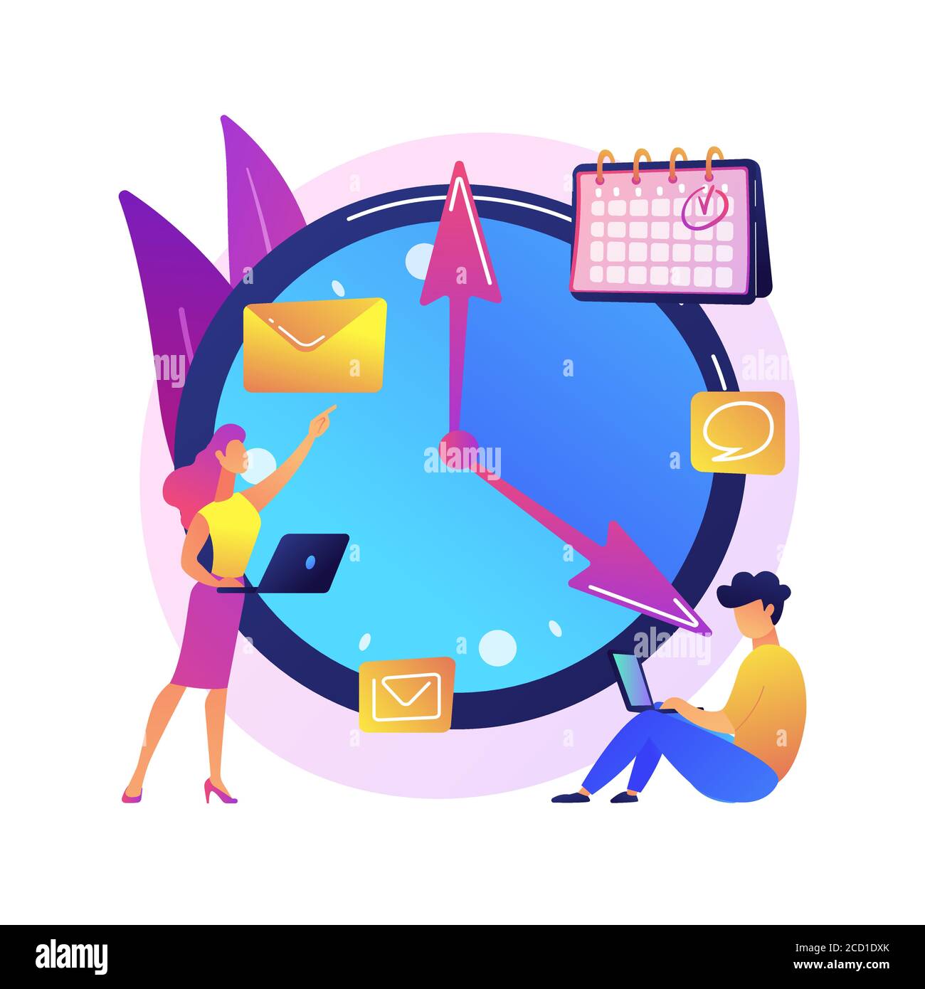 Time management abstract concept vector illustration Stock Vector Image ...