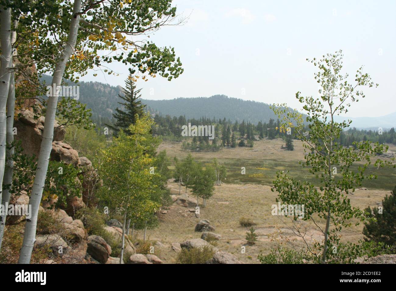 Coyote Ridge nature trail at Eleven Mile State Park curving around ...