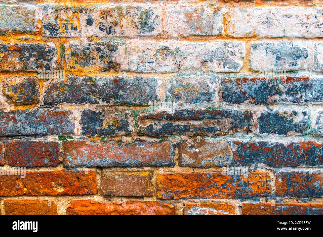 Vibrant abstract textured web banner with copy space. Old rough brick ...