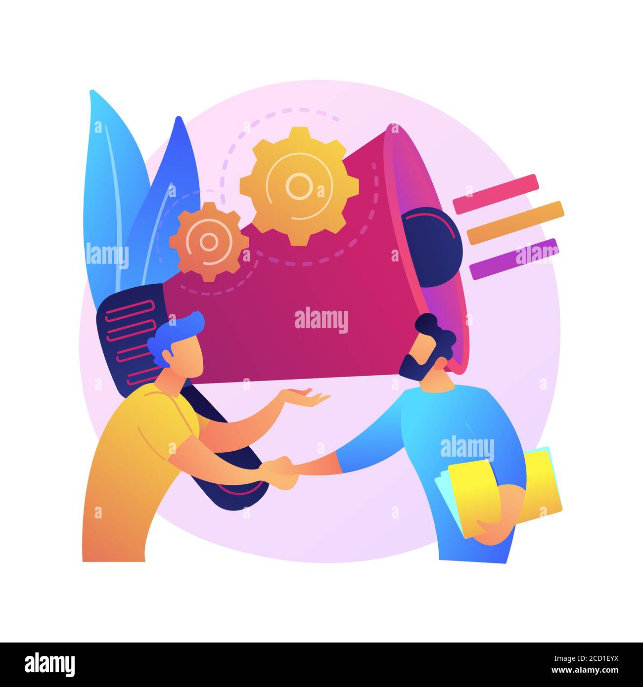 Relationship marketing abstract concept vector illustration Stock ...