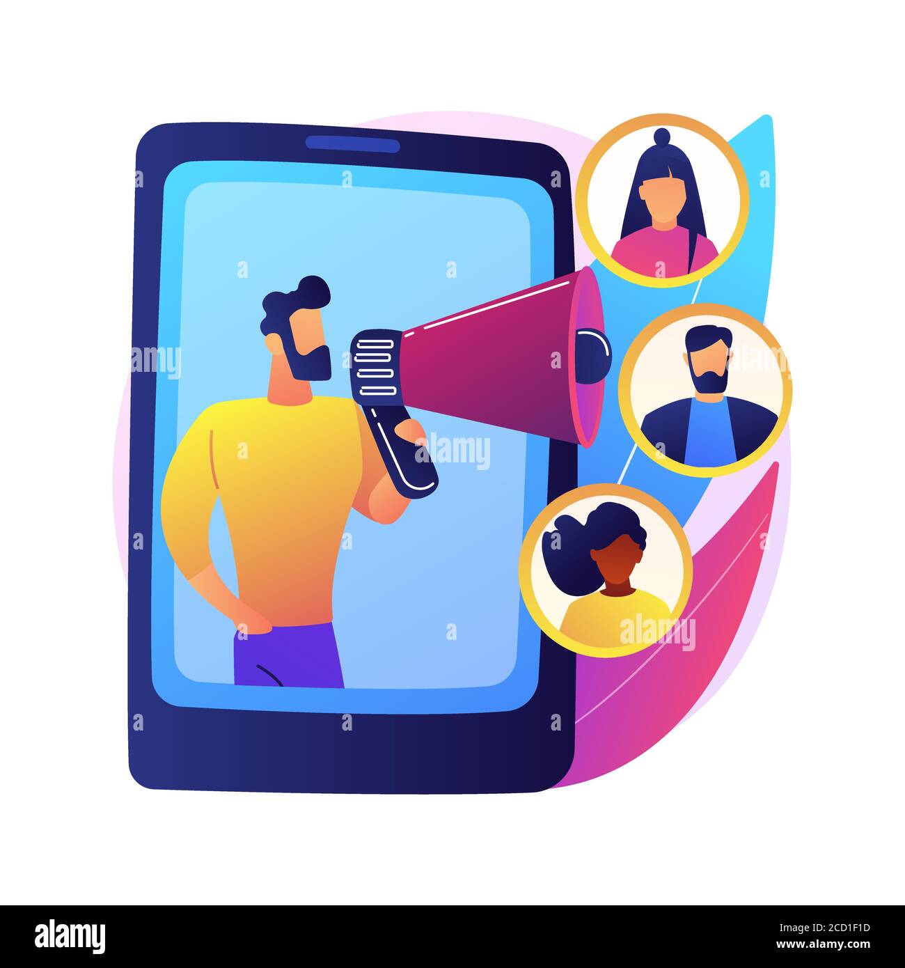 Referral program abstract concept vector illustration Stock Vector ...