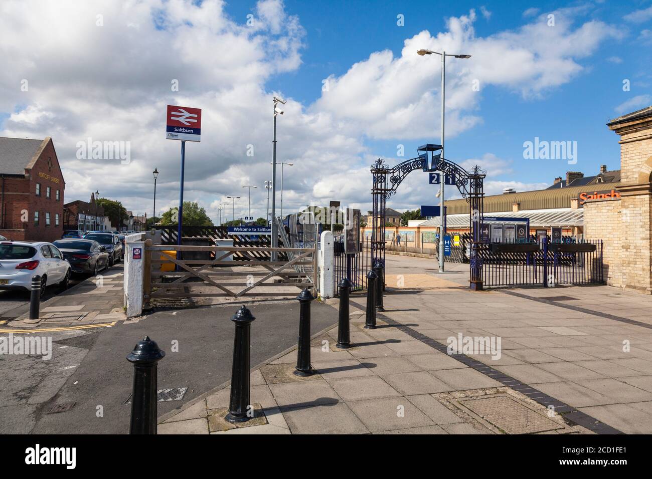 The railway station at Saltburn by the Sea,North Yorkshire,England,UK ...