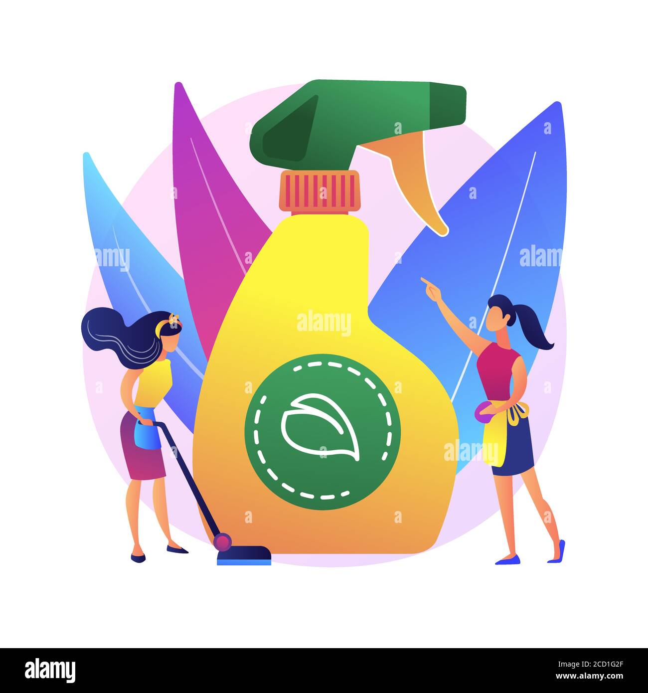 Green cleaning abstract concept vector illustration Stock Vector Image ...