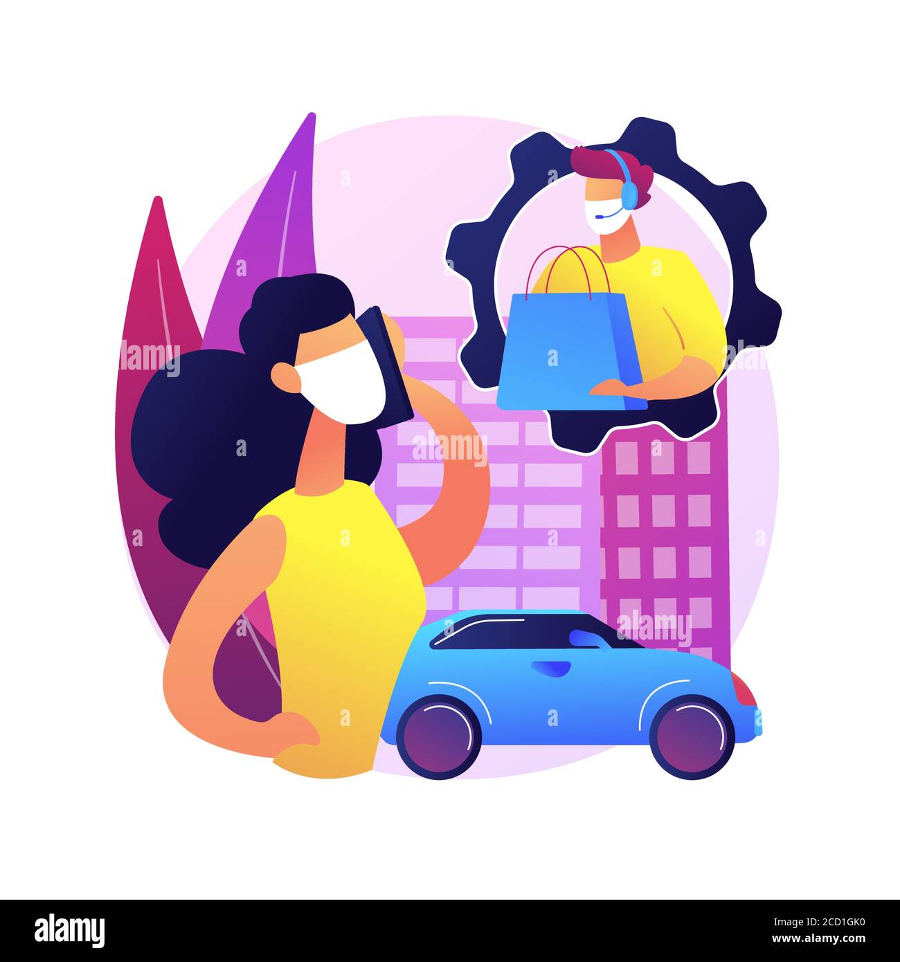 Call for load products abstract concept vector illustration Stock ...