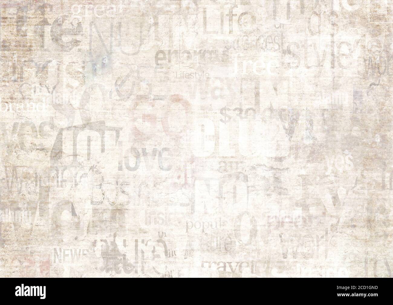 Old newspaper paper grunge with letters, words texture background ...