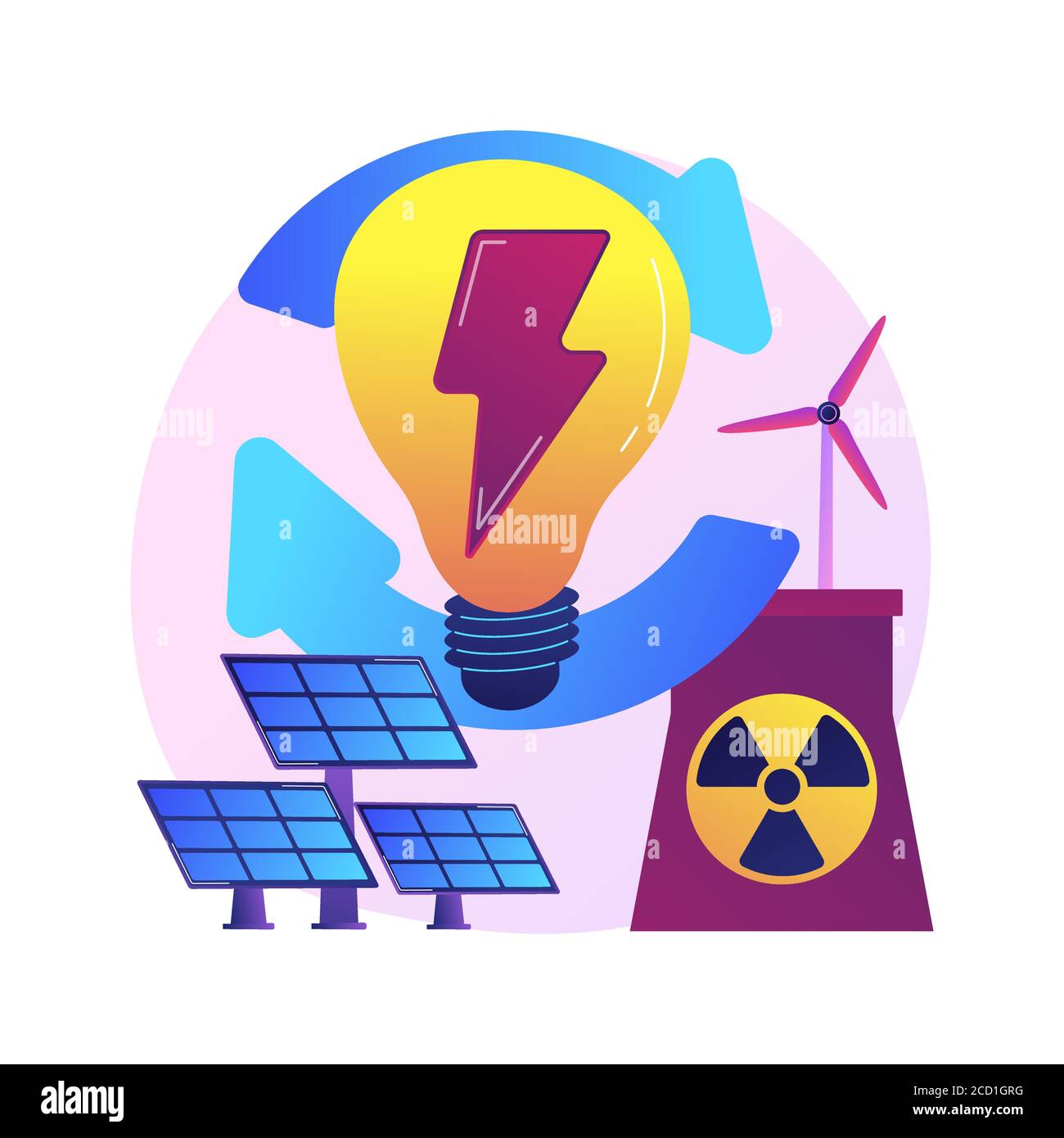 Alternative energy vector concept metaphor Stock Vector Image & Art - Alamy