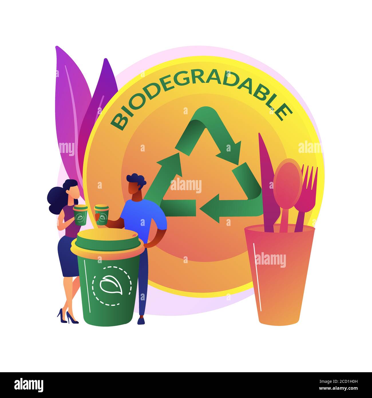 Biodegradable straws Stock Vector Images - Alamy