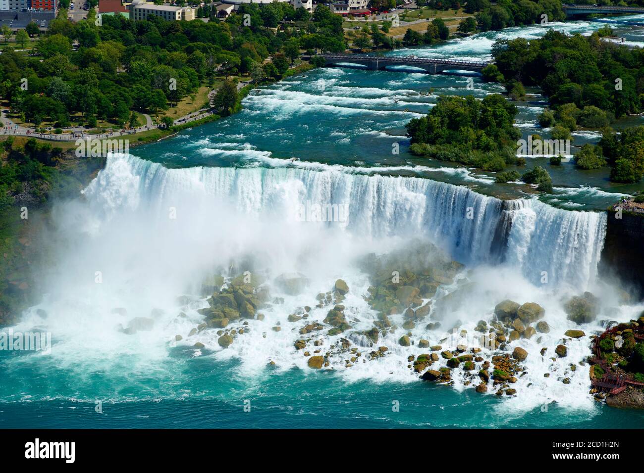 Aerial view of American Falls, Niagara Falls Ny USA Stock Photo - Alamy