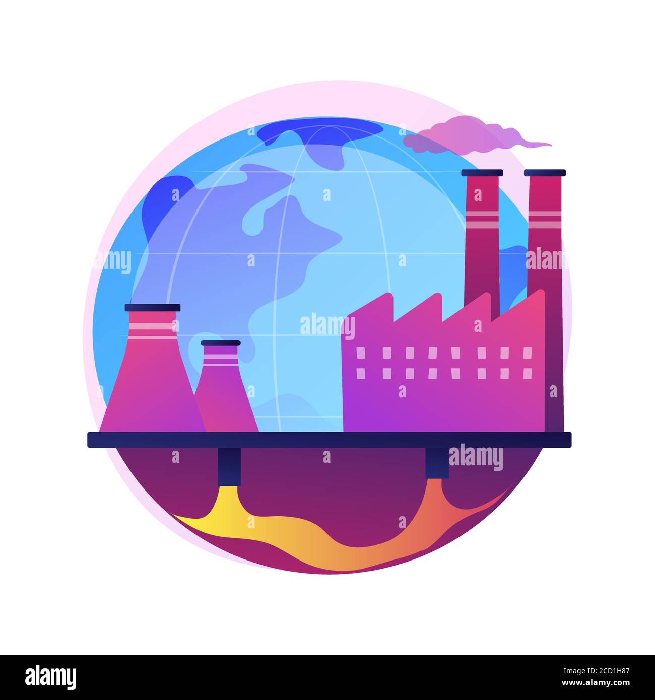 Groundwater pollution abstract concept vector illustration Stock Vector ...