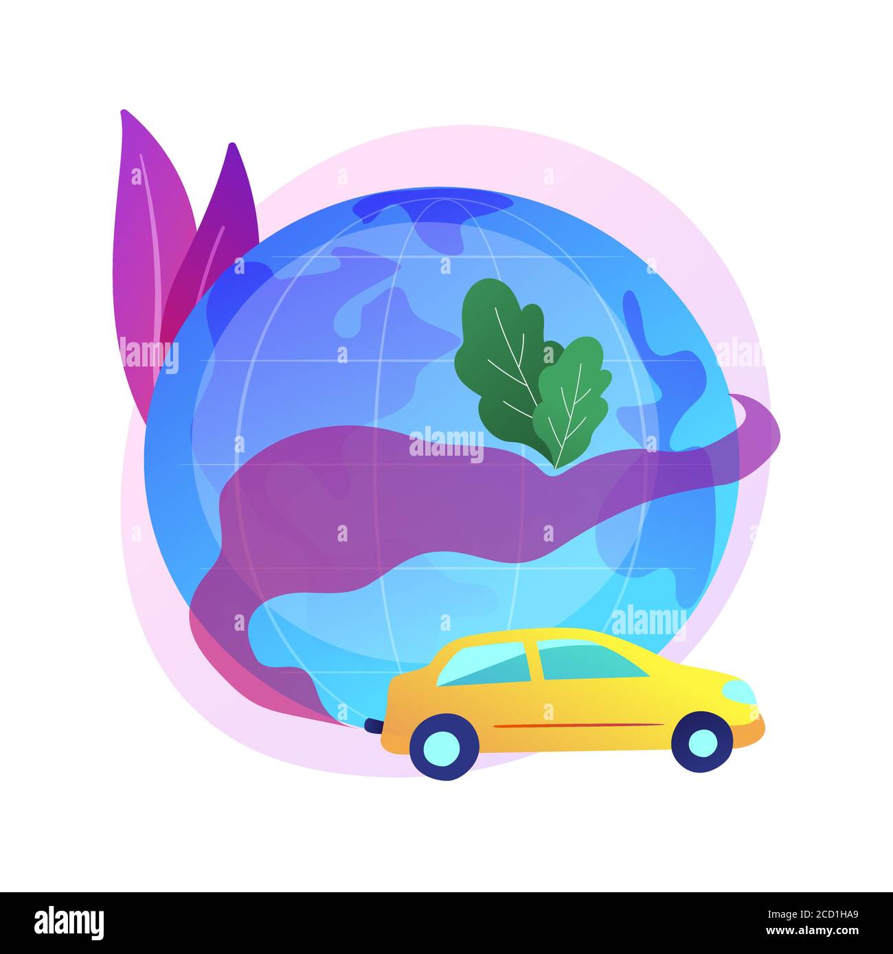 Motor vehicle pollution abstract concept vector illustration Stock ...