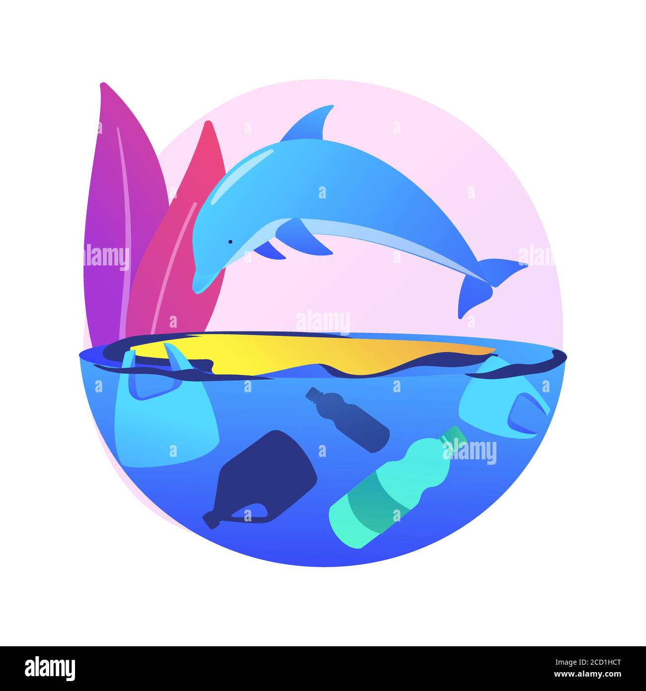 Water pollution abstract concept vector illustration Stock Vector Image ...