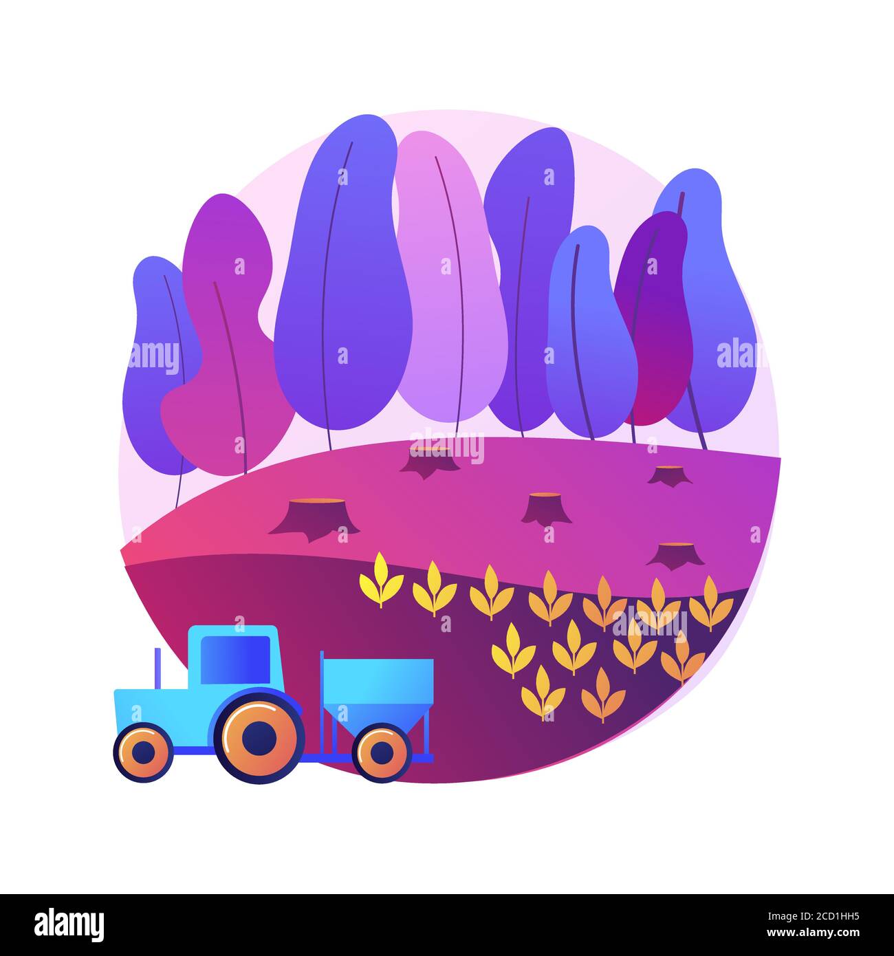 Global land use abstract concept vector illustration Stock Vector Image ...