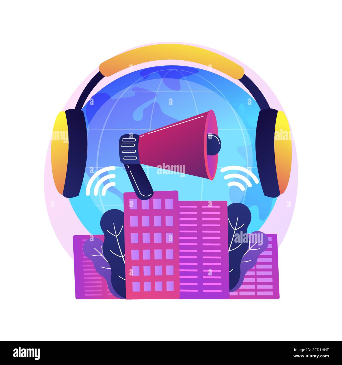 Noise pollution abstract concept vector illustration Stock Vector Image & Art - Alamy