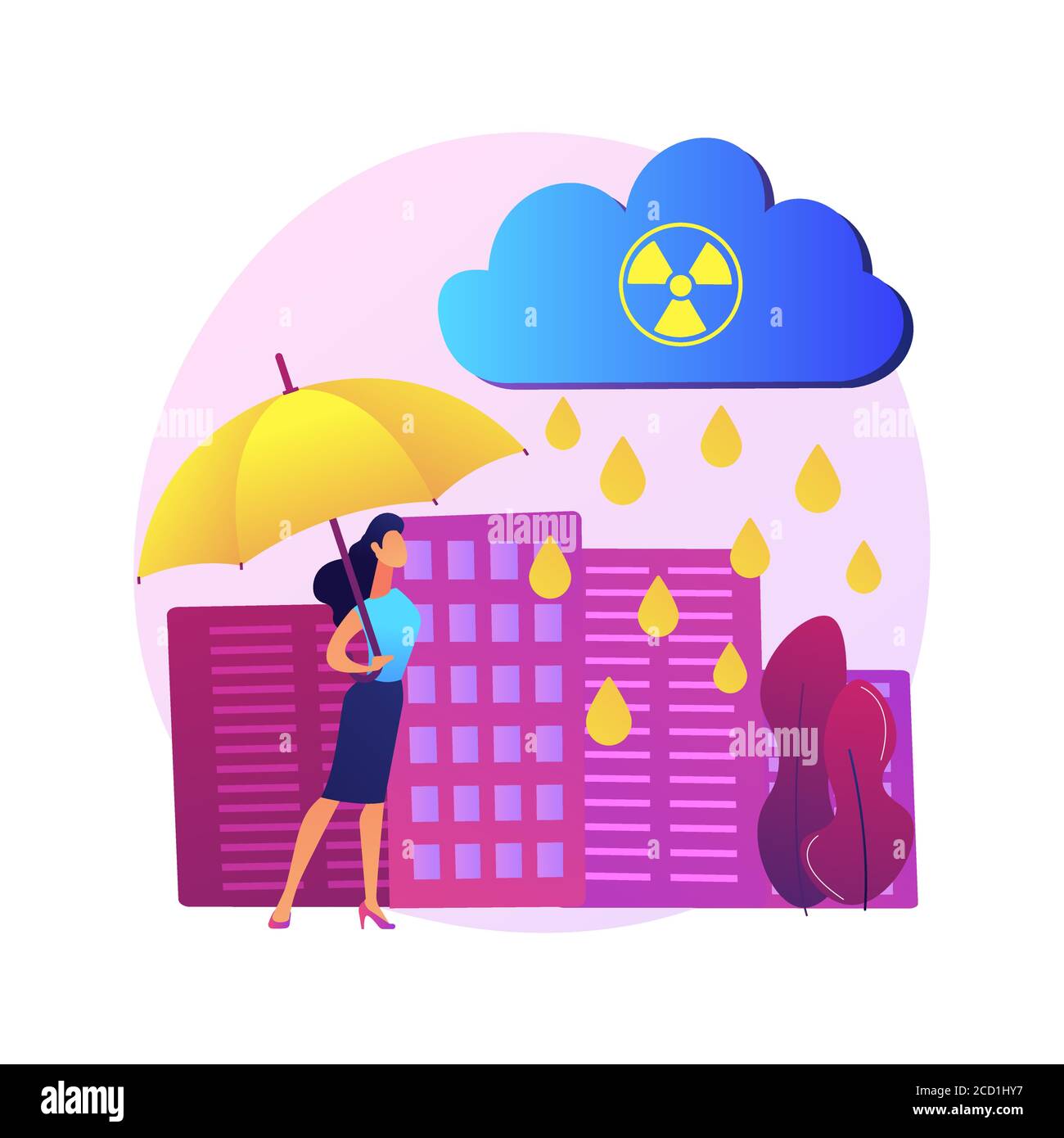 Acid rain abstract concept vector illustration Stock Vector Image & Art ...