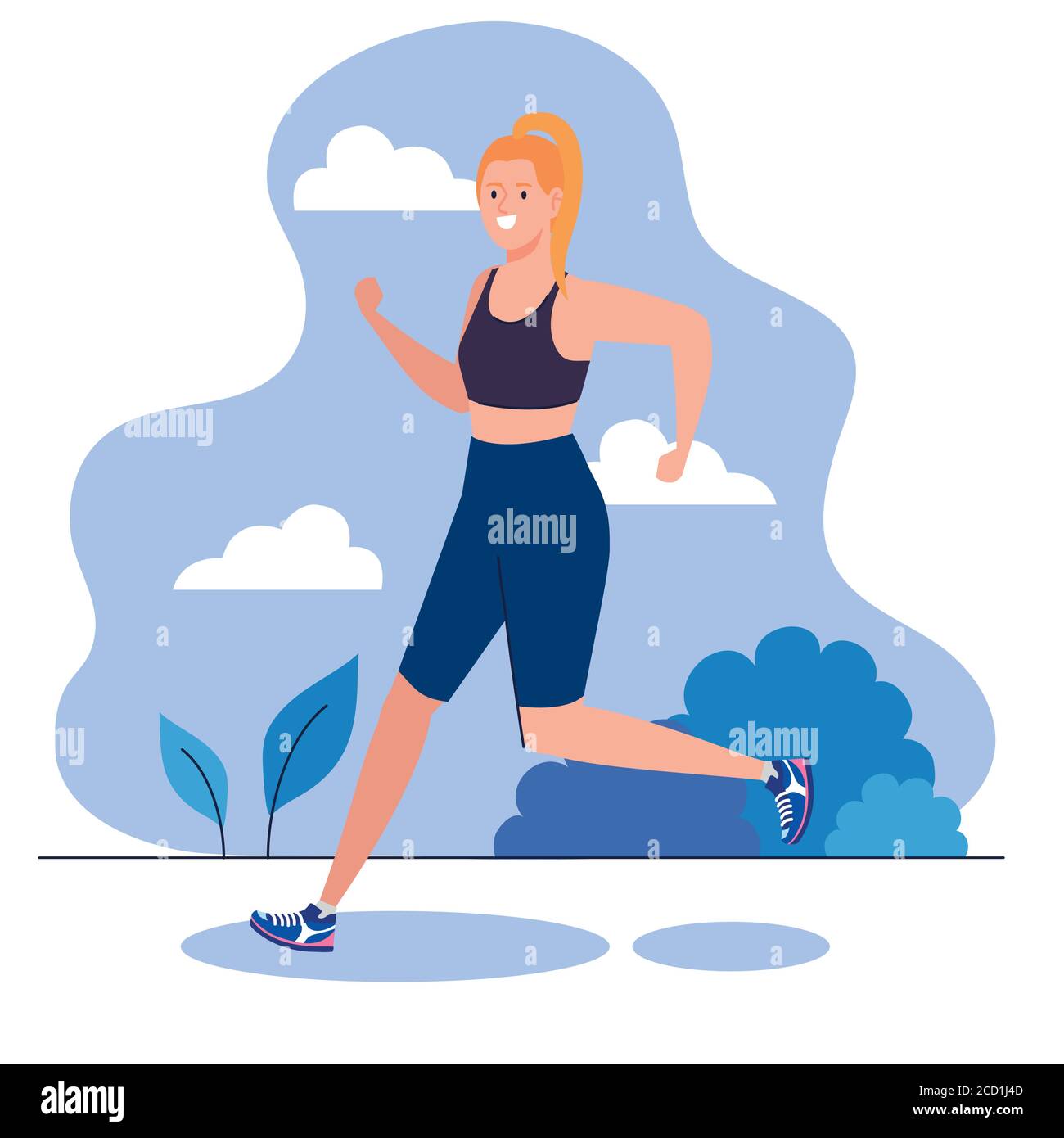 Woman sportswear outdoor Cut Out Stock Images & Pictures - Alamy