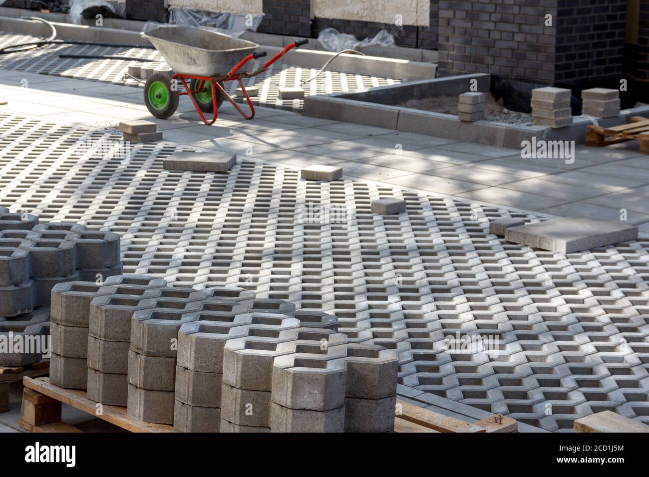 Paving stone masonry. Grey Stone Block Paving Stock Photo - Alamy