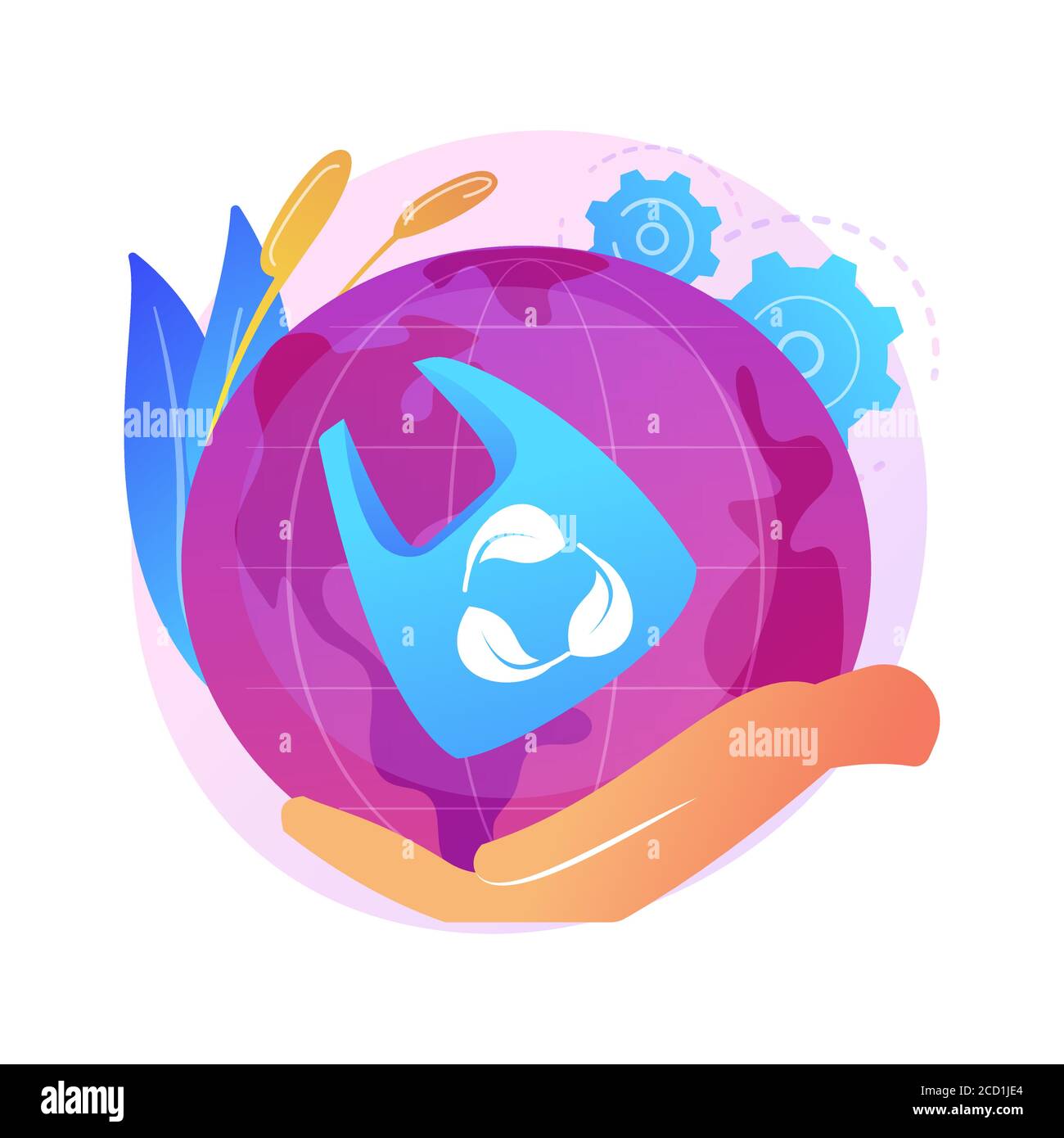 Concept recycling reusing plastic Cut Out Stock Images & Pictures - Alamy