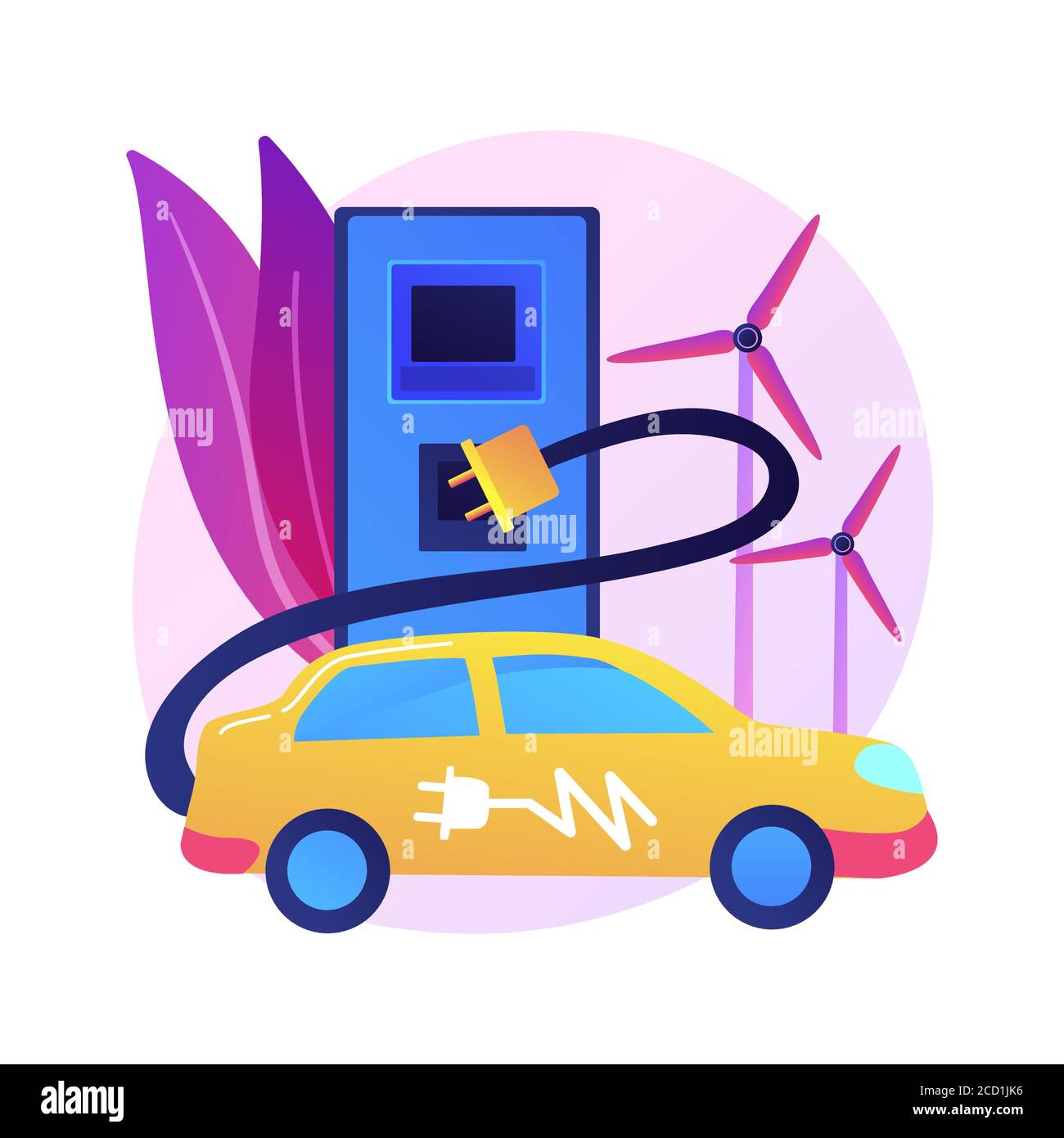 Low emission electric vehicle Stock Vector Images - Alamy