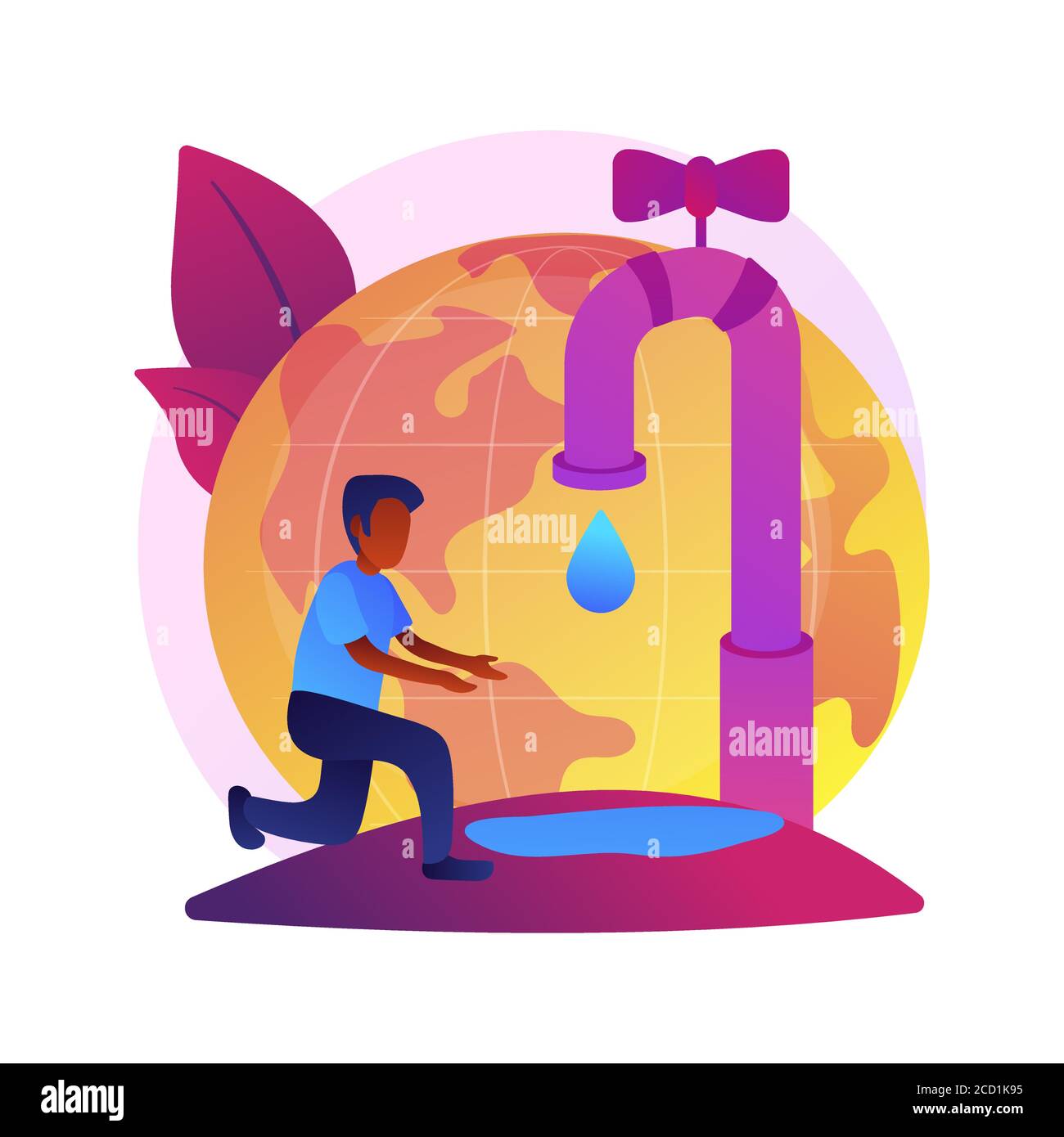 Water scarcity cartoon hi-res stock photography and images - Alamy