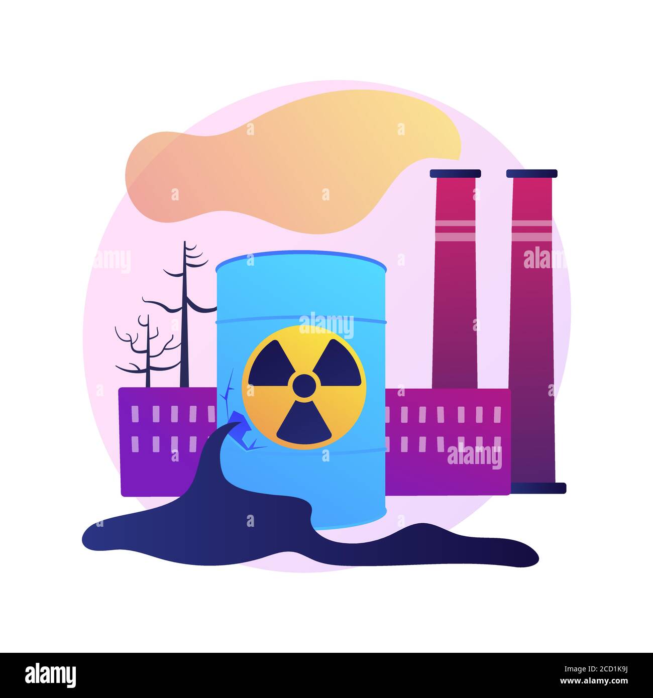 Technological disasters abstract concept vector illustration Stock ...