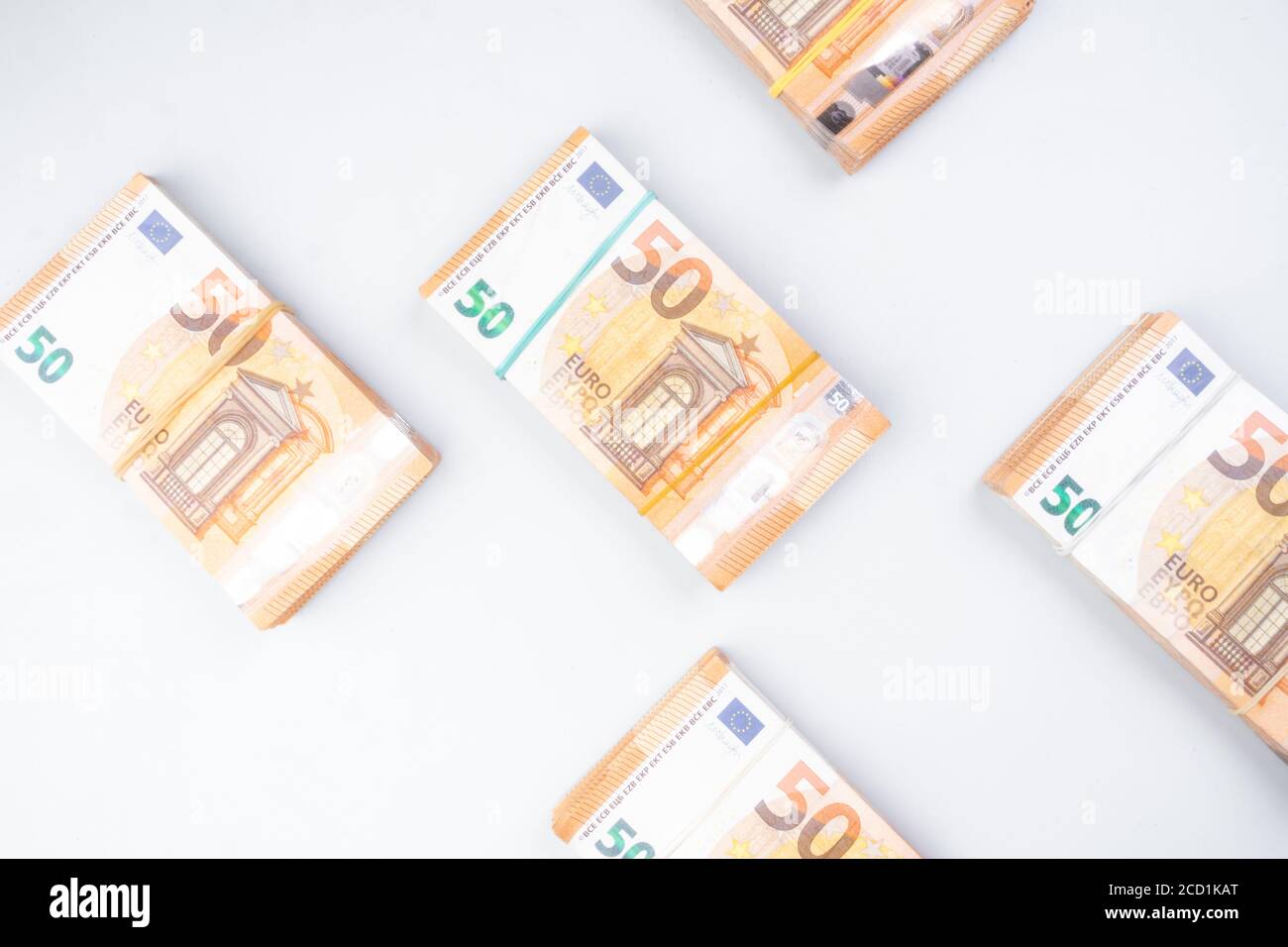 pattern of stack of euros banknotes, Money big wad packs. Payment ...