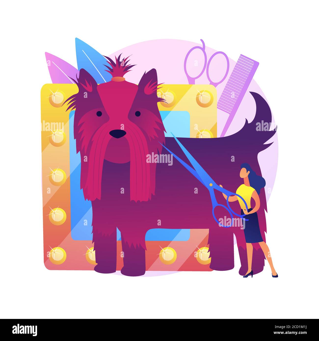Grooming salon abstract concept vector illustration Stock Vector Image ...