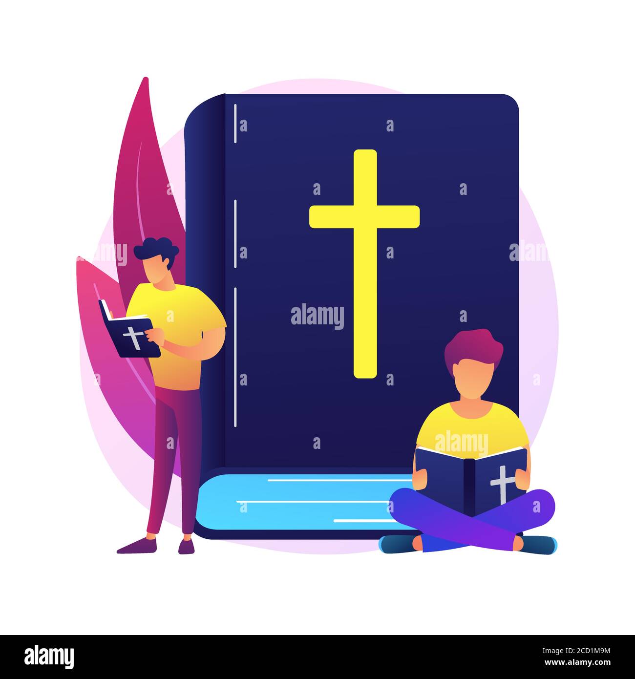 Holy bible abstract concept vector illustration Stock Vector Image ...