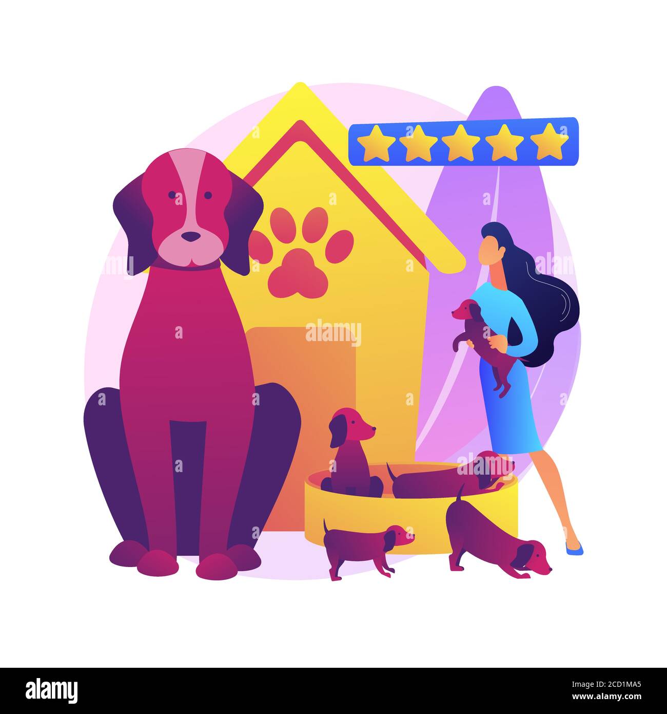 Breed club abstract concept vector illustration Stock Vector Image ...