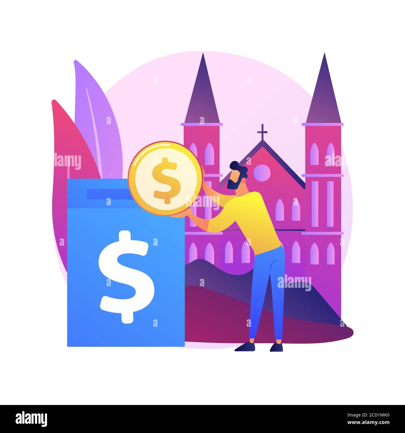 Donation abstract concept vector illustration Stock Vector Image & Art ...