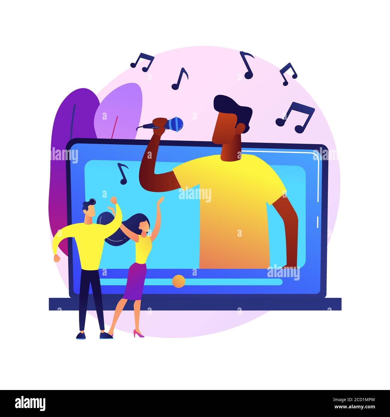 Music video abstract concept vector illustration Stock Vector Image ...