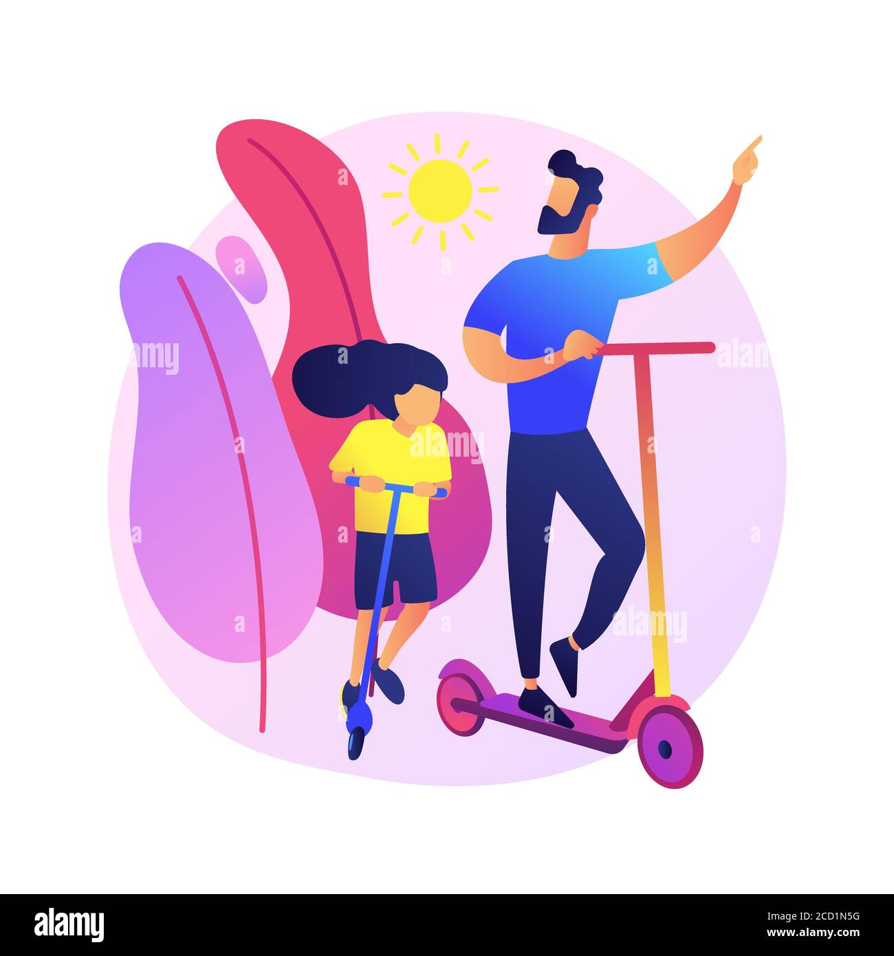 Balancing father time abstract concept vector illustration Stock Vector ...