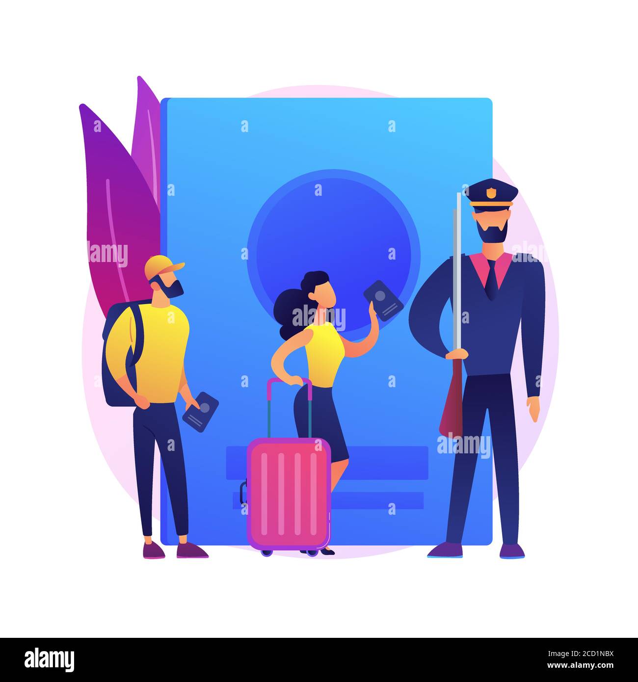 Migration policy abstract concept vector illustration Stock Vector ...