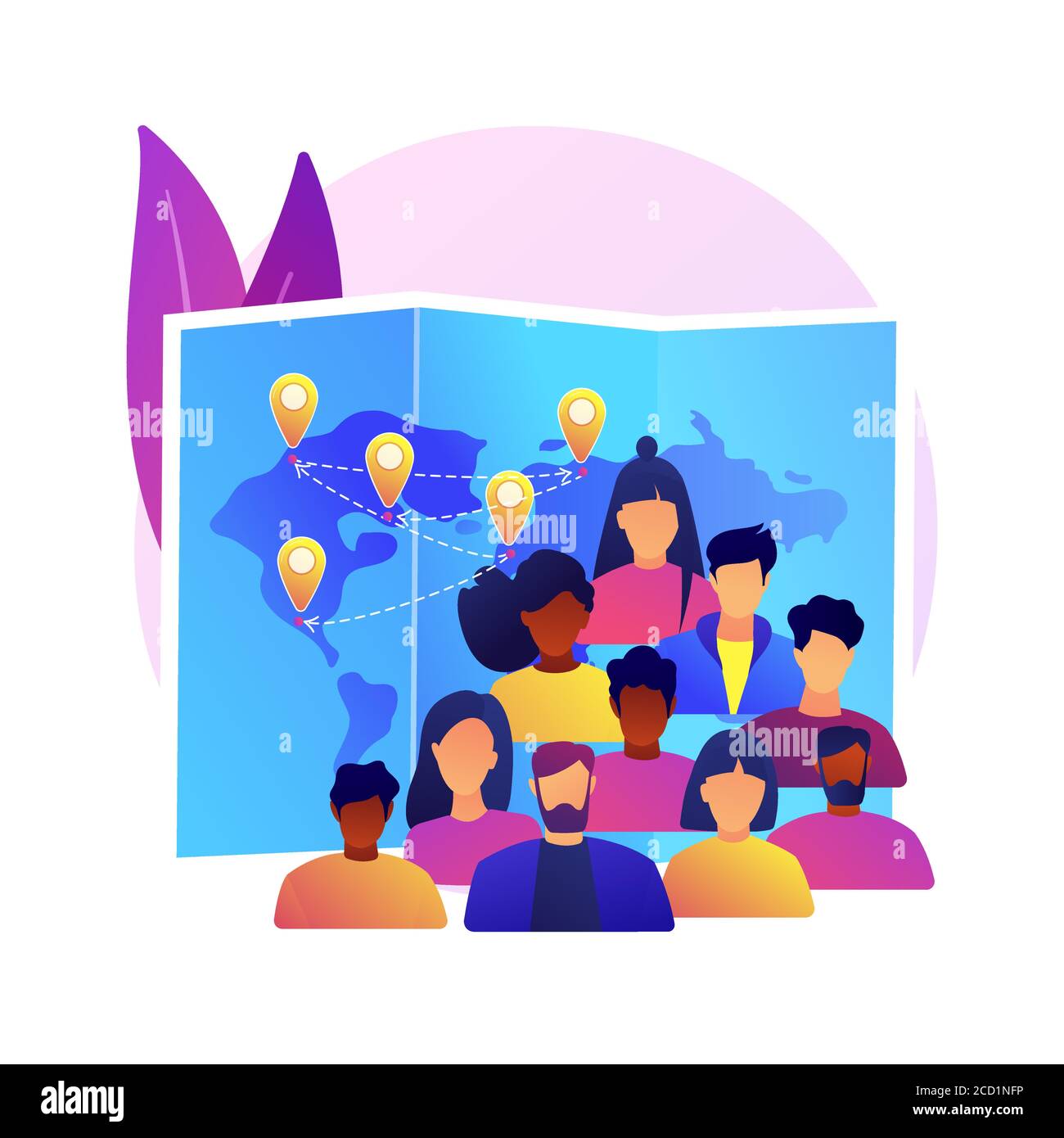 International migration abstract concept vector illustration Stock ... International migration abstract concept vector illustration Stock ...