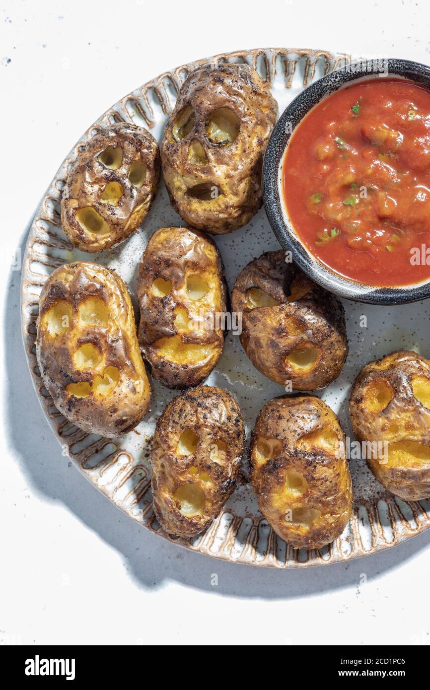 scary potato heads for Halloween Stock Photo - Alamy