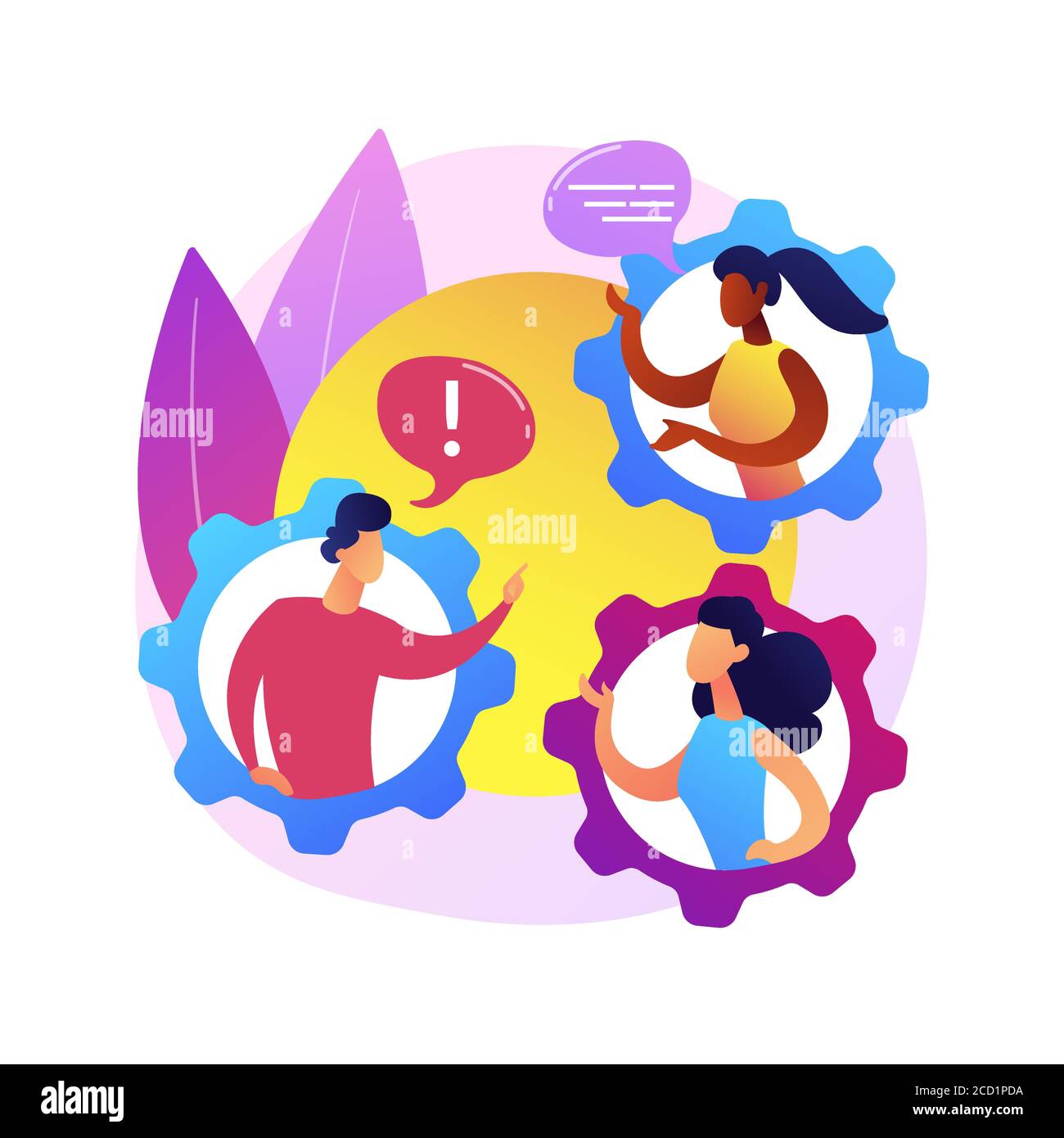 Social behaviour abstract concept vector illustration Stock Vector ...
