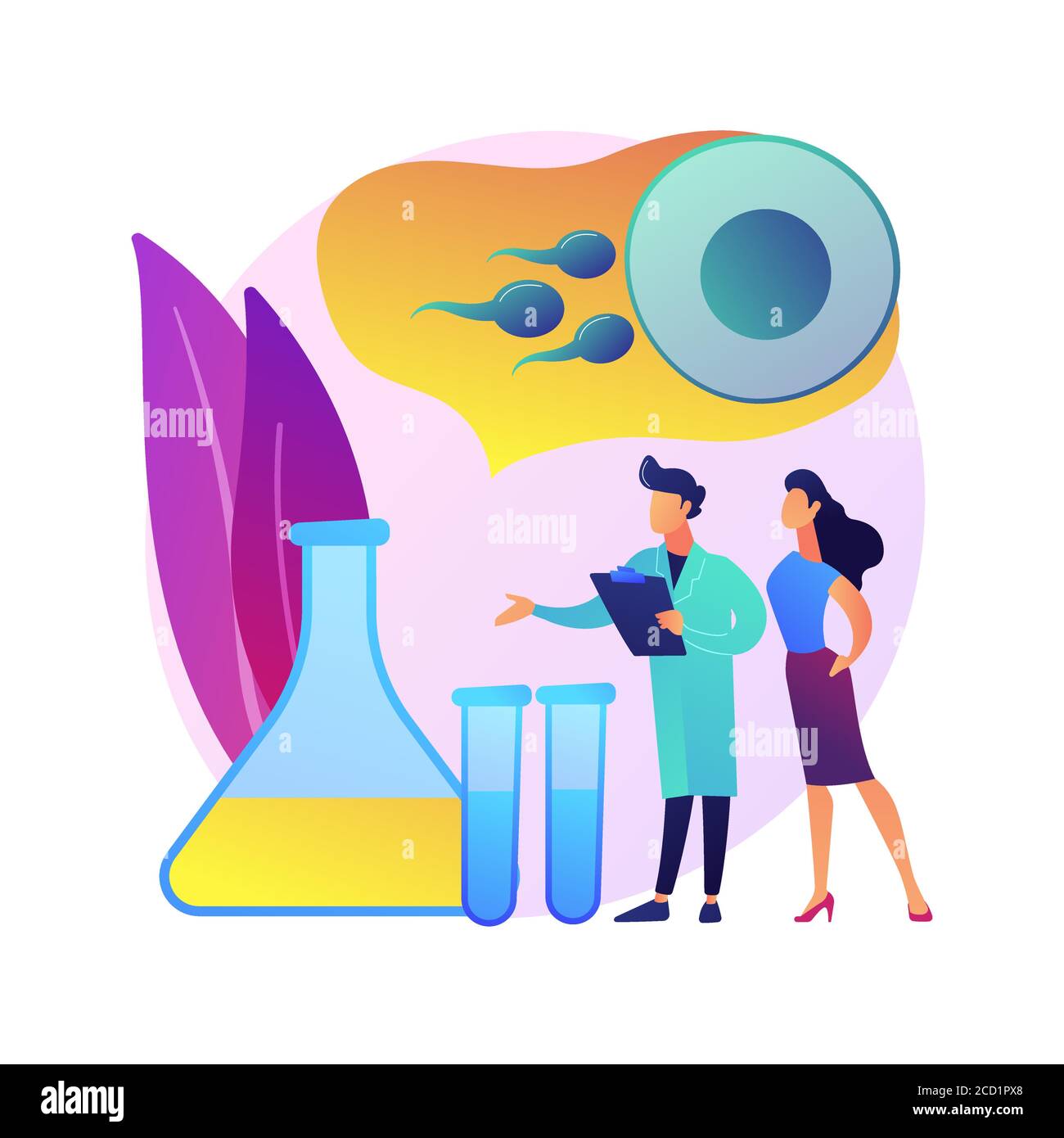 Test tube fertilization abstract concept vector illustration Stock ... Test tube fertilization abstract concept vector illustration Stock ...