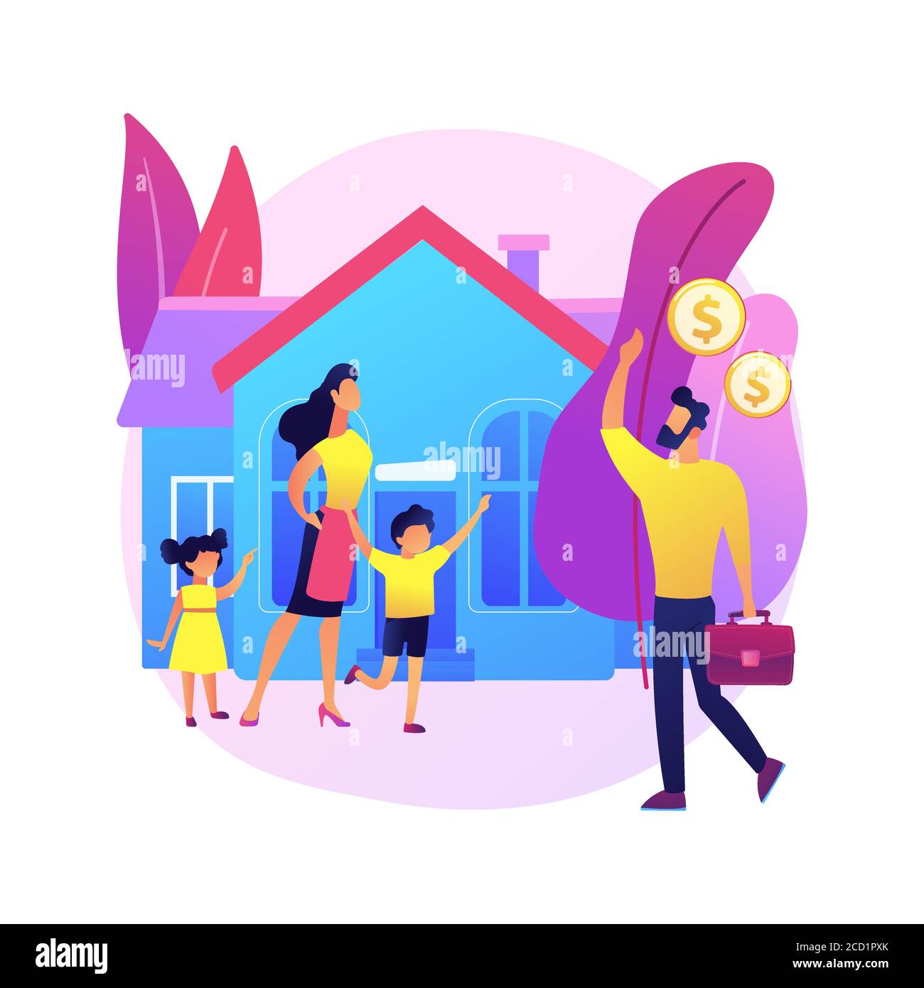 Breadwinner abstract concept vector illustration Stock Vector Image ...