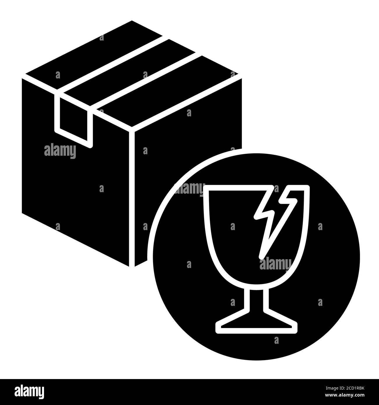 Fragile symbol Black and White Stock Photos & Images - Alamy