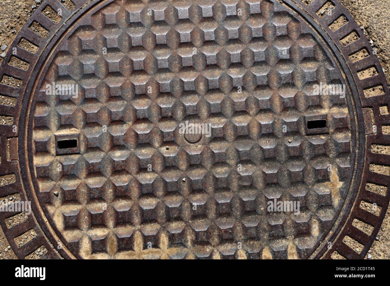 Closeup manhole cover hi-res stock photography and images - Alamy