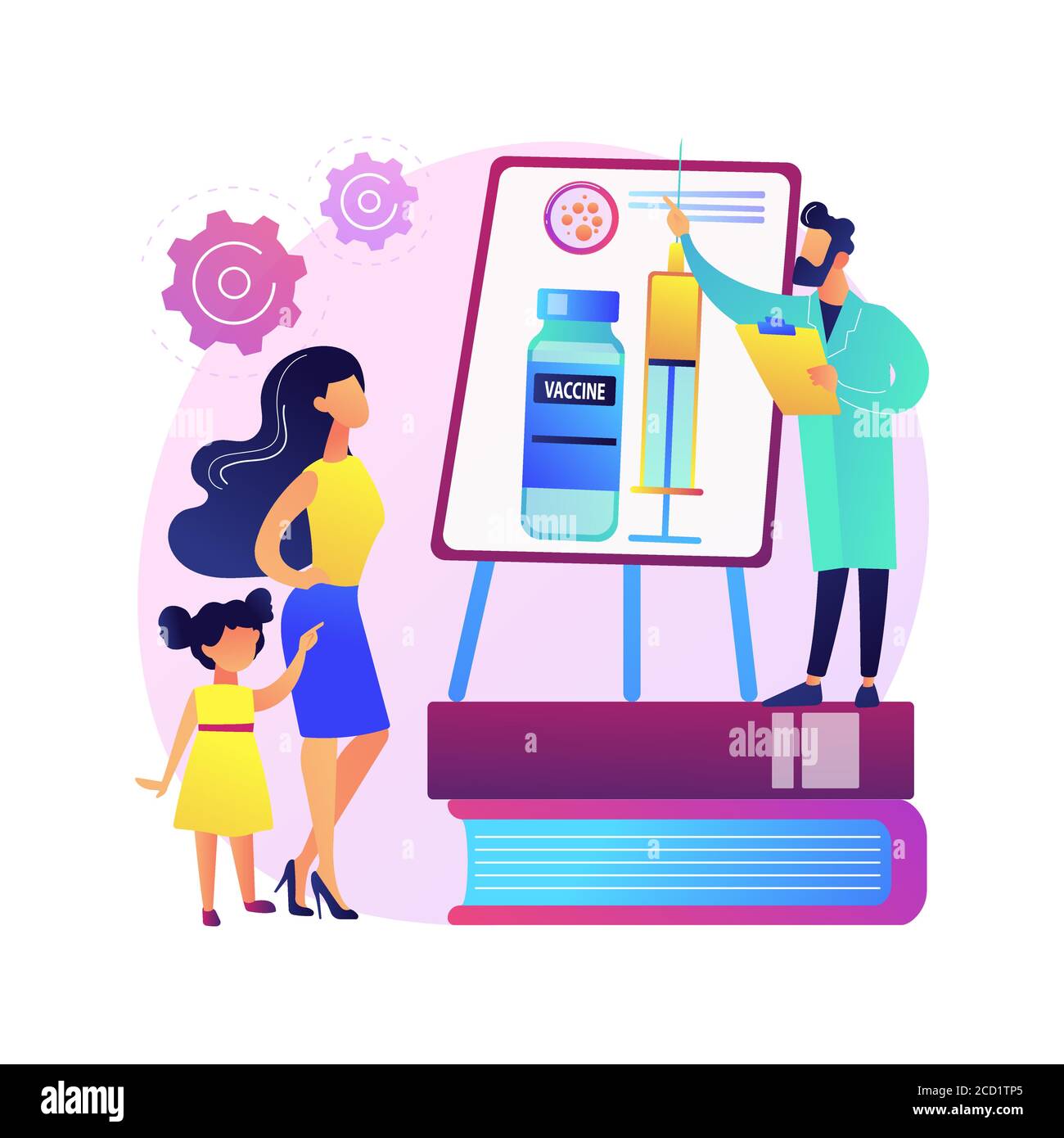 Immunization education abstract concept vector illustration Stock ...