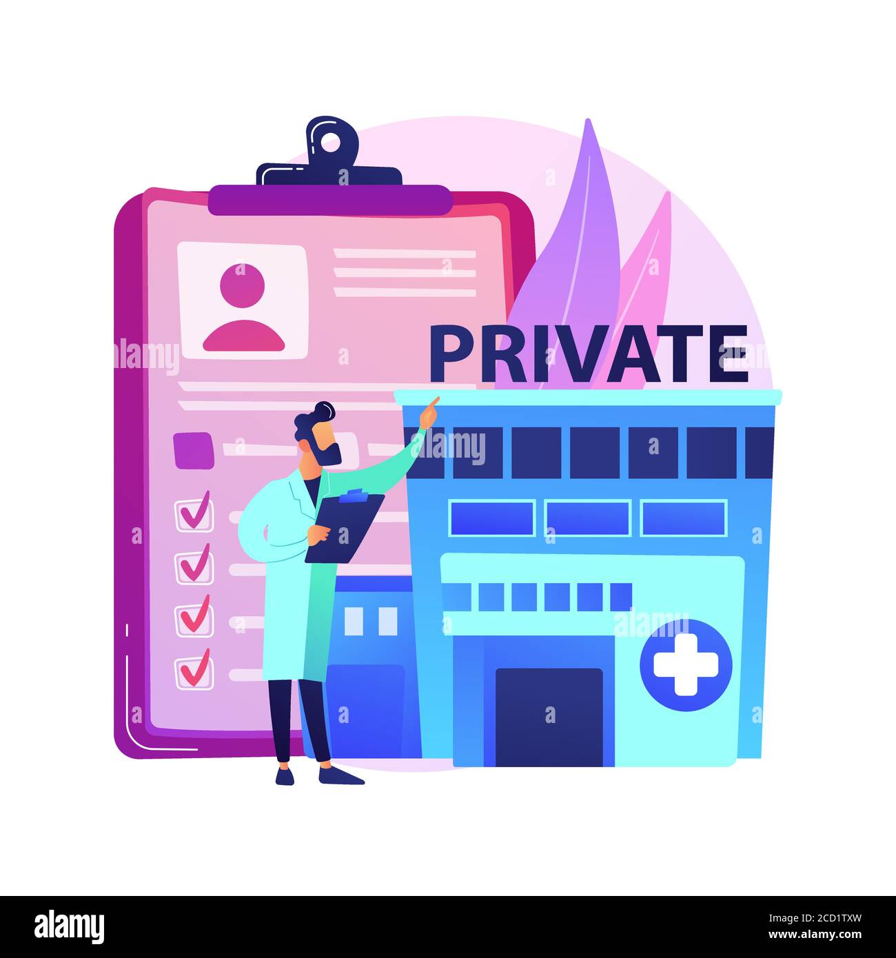 Private Medicine Stock Vector Images - Alamy